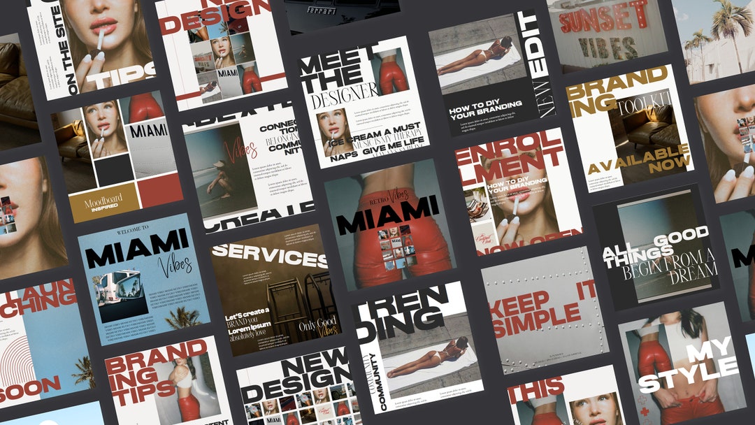26 Bold Instagram Templates and Story Templates | Creative Instagram ...