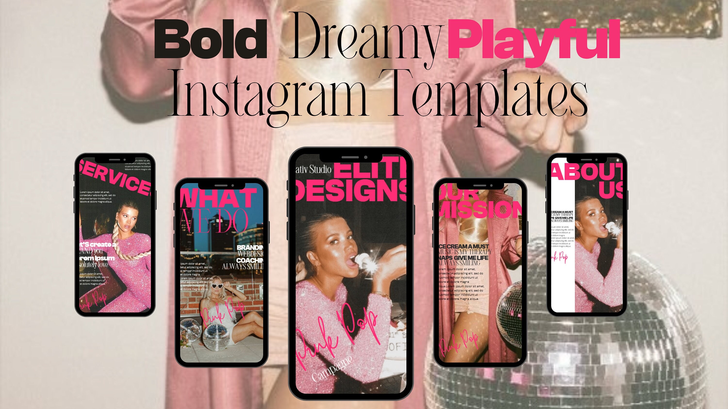22 Bold Instagram Templates | Creative Instagram Templates | Instagram ...