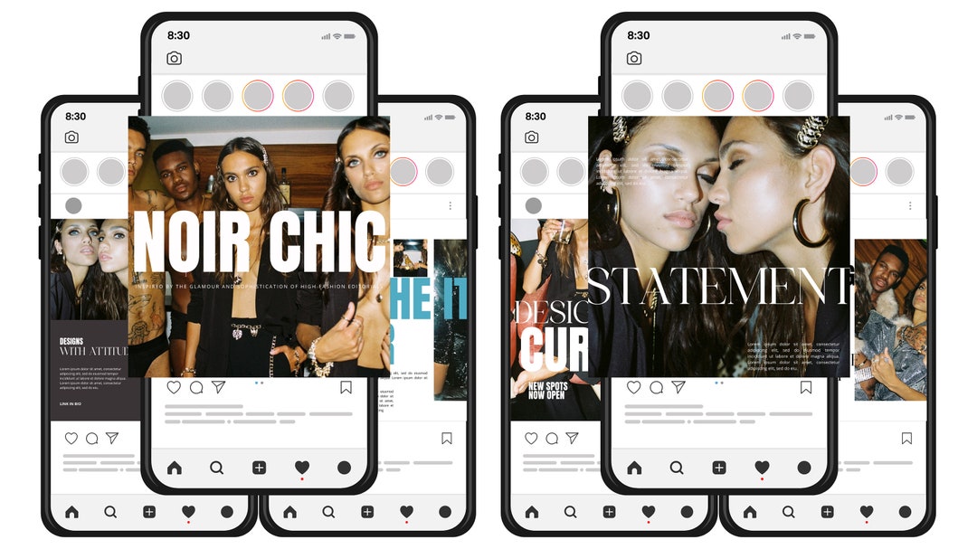 31 Bold Instagram Templates | Creative Instagram Templates | Instagram ...