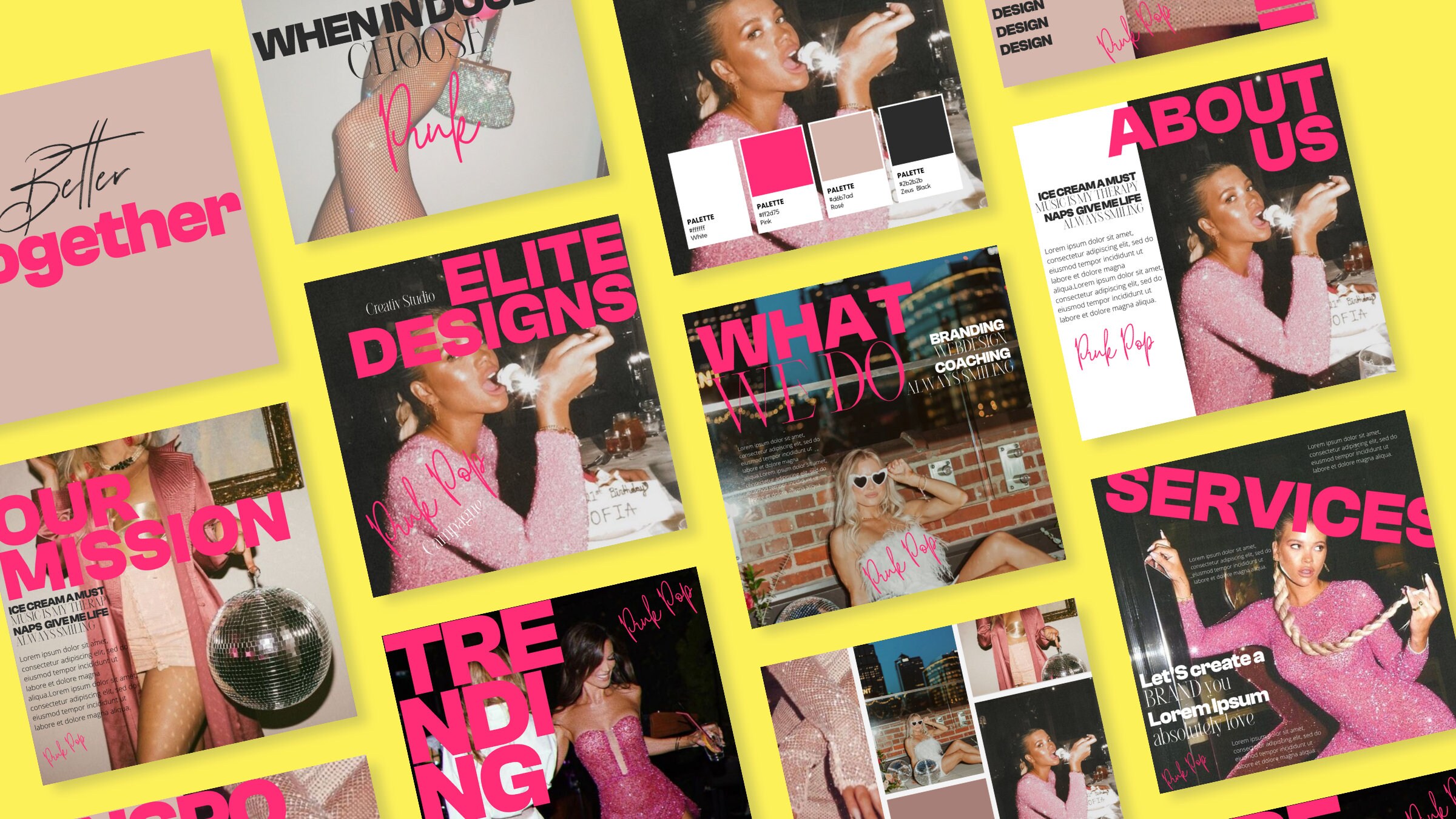 22 Bold Instagram Templates | Creative Instagram Templates | Instagram ...