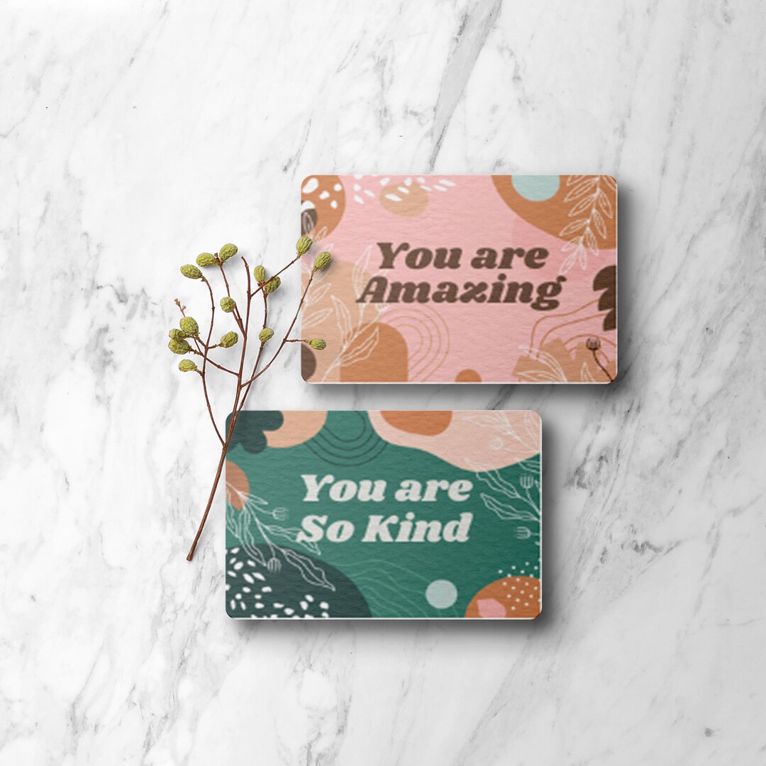 Printable Compliment Cards, Notes of Encouragement for Adults, Mini ...