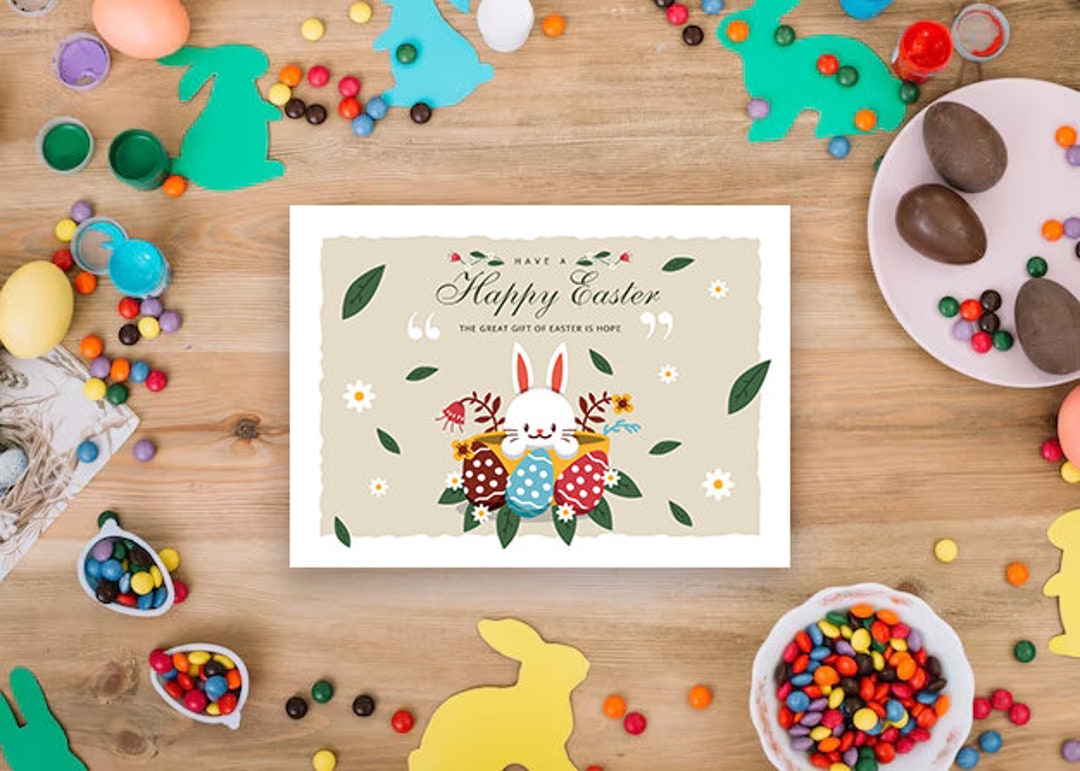 Happy Easter Card, Easter Cards, Easter Egg Cards, Floral Easter Egg ...
