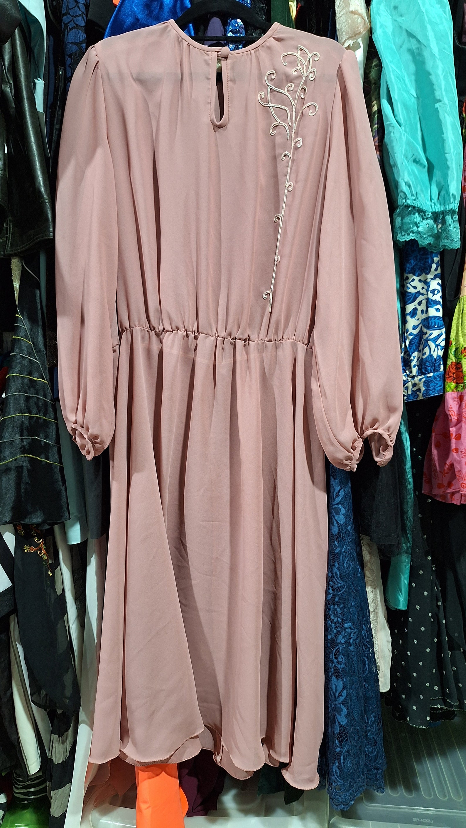 MAXINE Vintage Dusty Rose Dress - Etsy