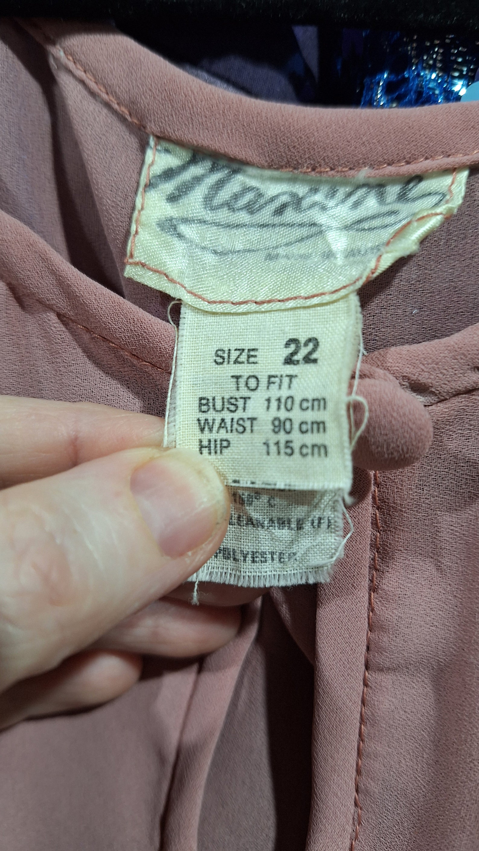 MAXINE Vintage Dusty Rose Dress - Etsy