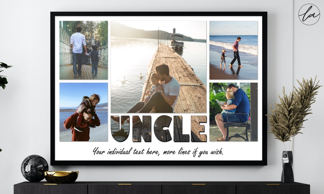 UNCLE Photo Collage, Personalized Photo Collage as a Birthday Gift for ...