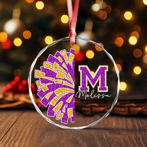 Cheerleader Christmas Ornament, Competition Cheer Holiday Gift ...