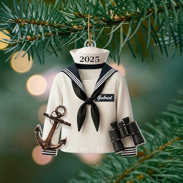 Navy Ornaments - Etsy