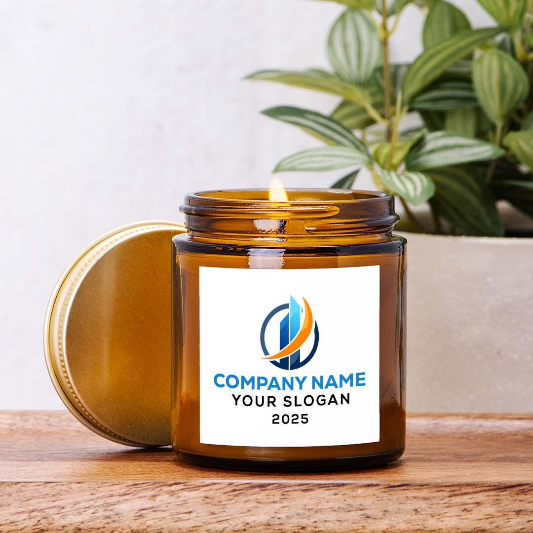 Personalized Business Company Logo Candle, Corporate Gift, Custom ...