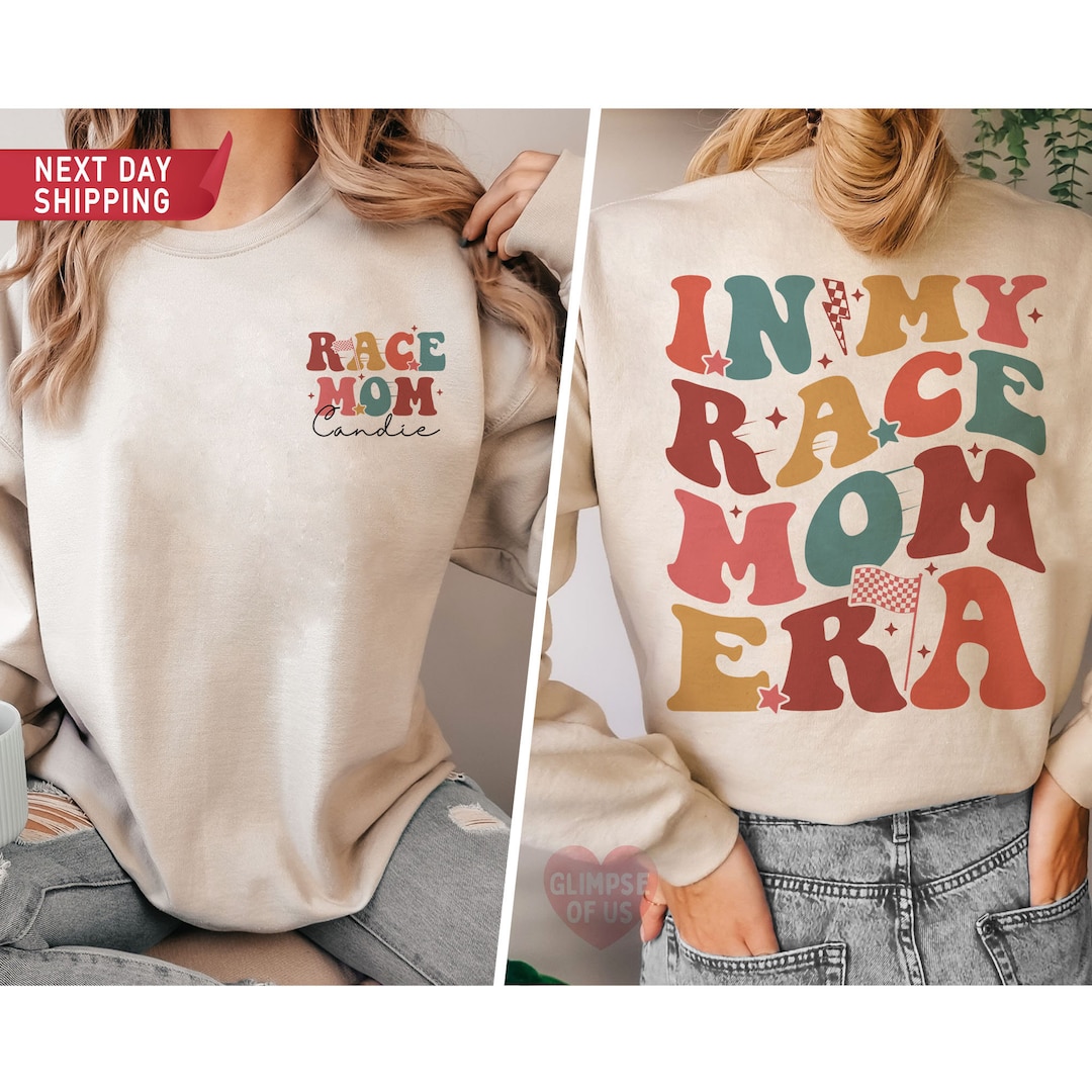 In My Race Mom Era Shirt, Custom Race Mom Shirt, Race Mama Tshirt ...