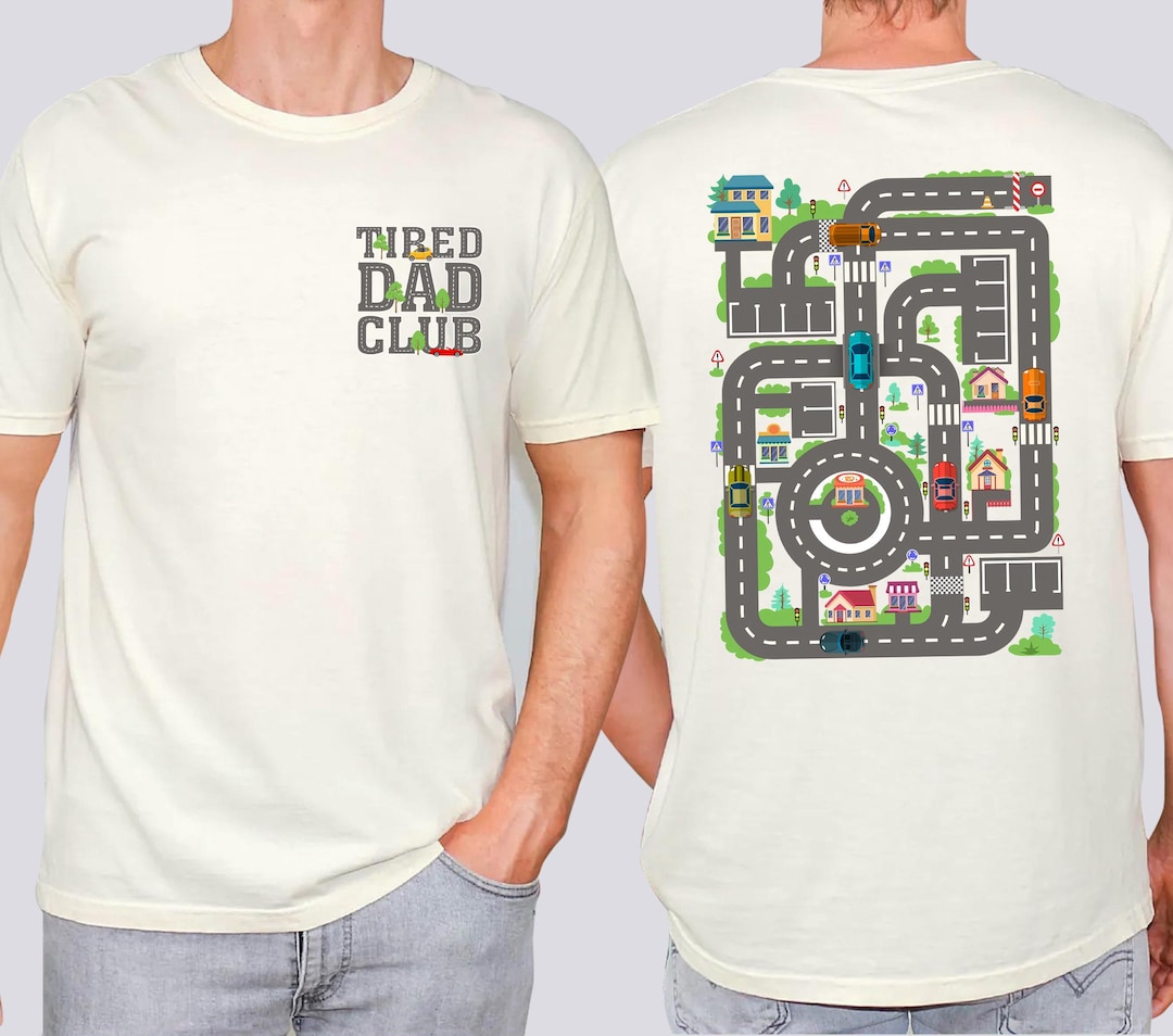 Tired Dads Club Shirt, Racing Shirt for Dad,race on Dad's T-shirt,mat ...