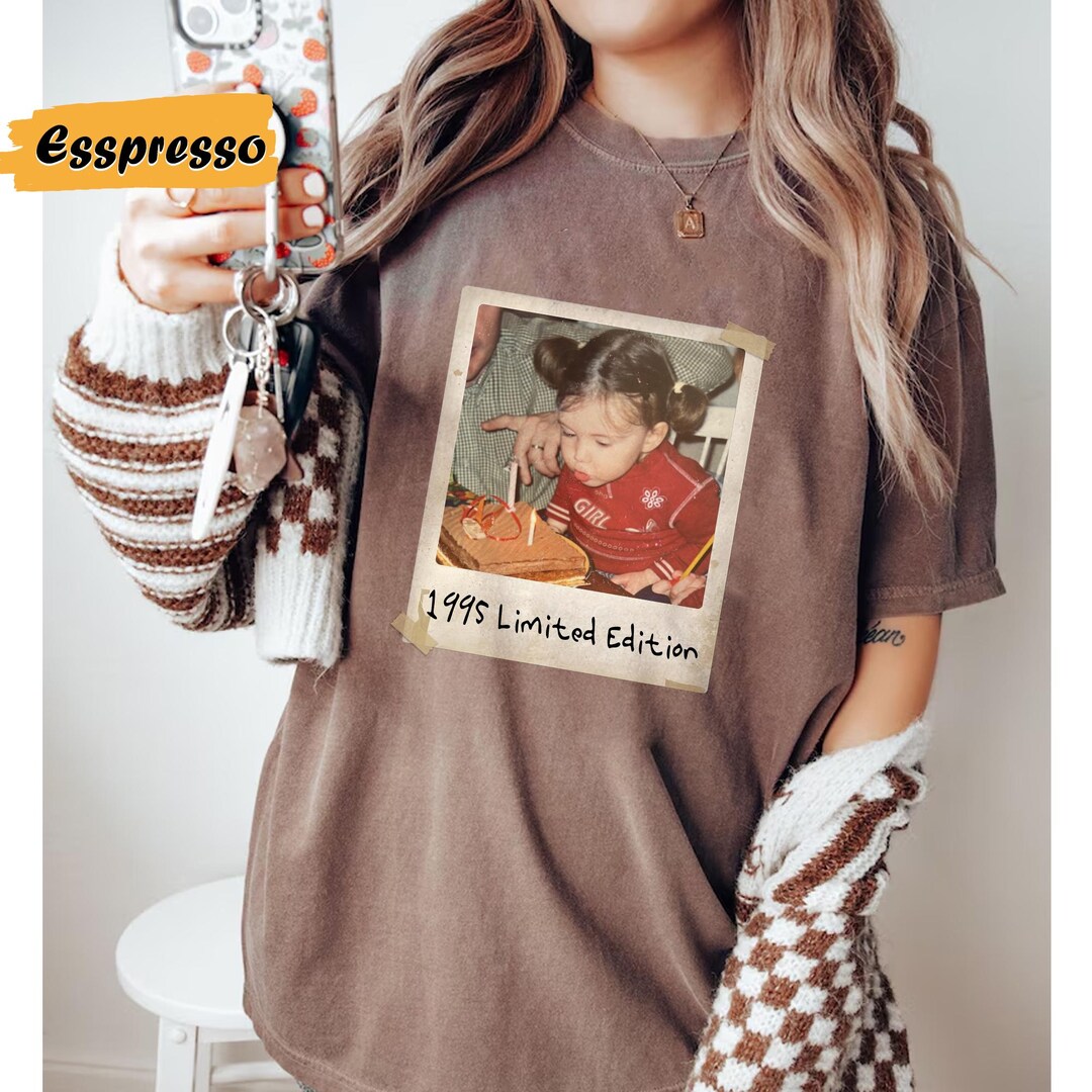 Custom Vintage 1995 Limited Edition Photo Shirt,photo and Year Birthday ...