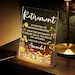 Personalized Retirement Night Light, Happy Retirement LED Light, Custom ...
