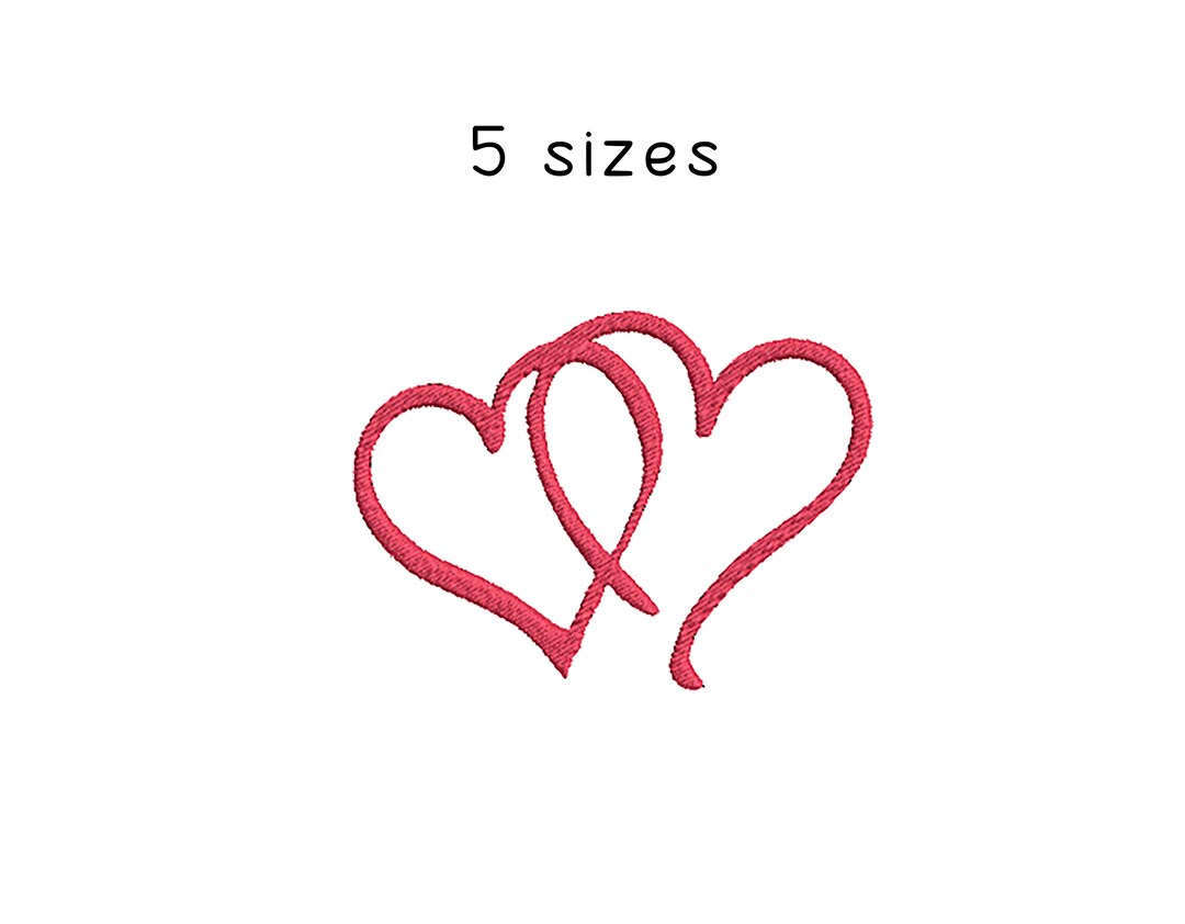 Heart Embroidery Design, Love Embroidery Design, Machine Embroidery - Etsy