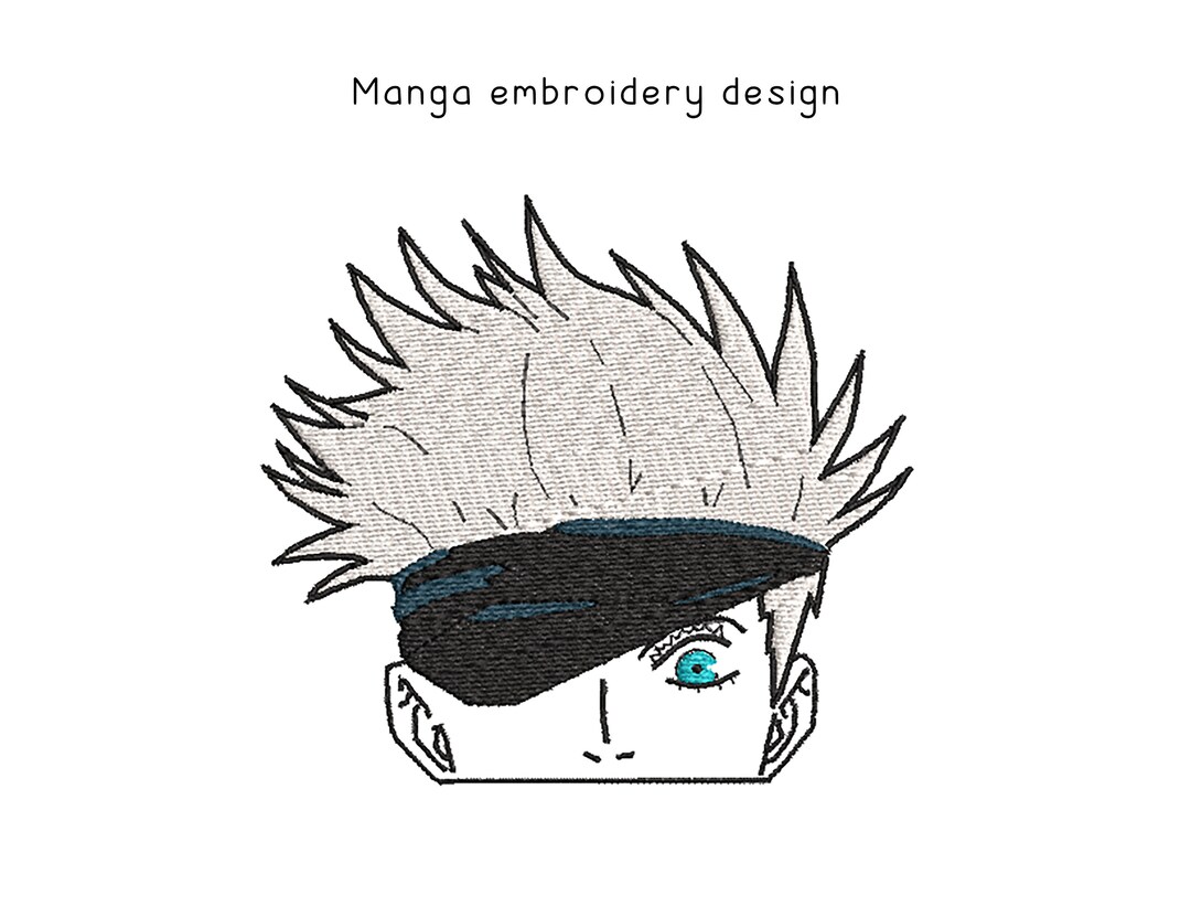Manga Embroidery Design, Gojo Embroidery Pattern, Machine Embroidery - Etsy