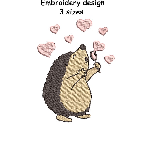 Hedgehog Embroidery Design - Etsy