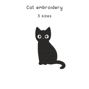 Cat Embroidery Design, Machine Embroidery Design, Cat Embroidery Design ...
