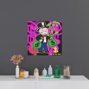 Fine Art Posters Mr. Monopoly Money Rich Uncle Pennybags - Etsy