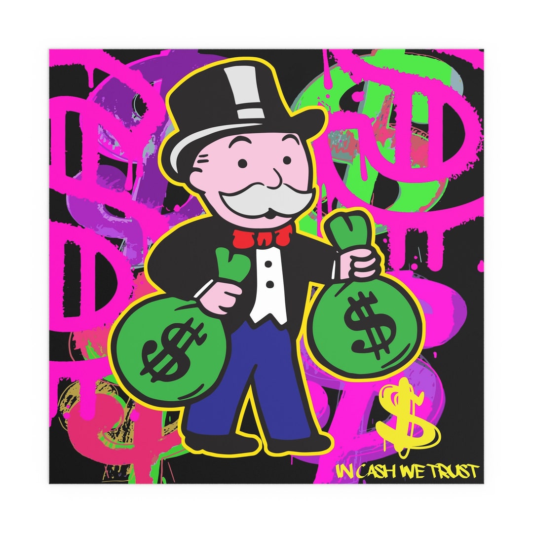 Fine Art Posters Mr. Monopoly Money Rich Uncle Pennybags - Etsy