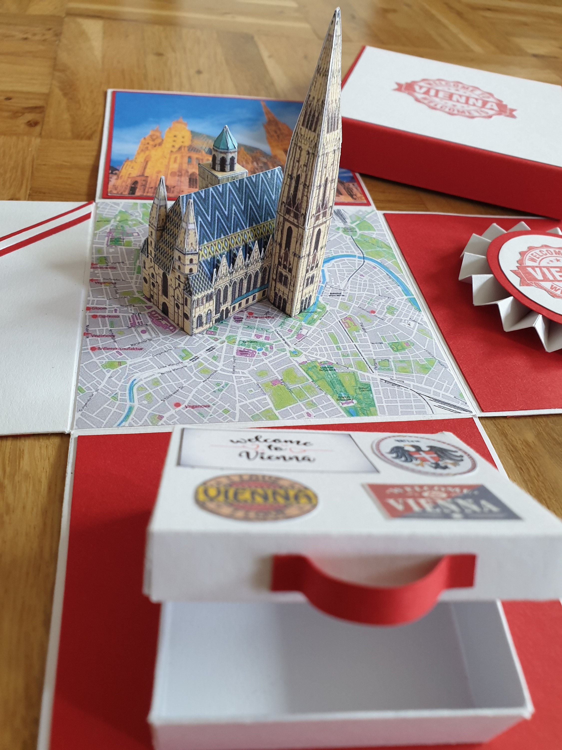 Explosion Box Vienna, Travel Voucher Vienna - Etsy