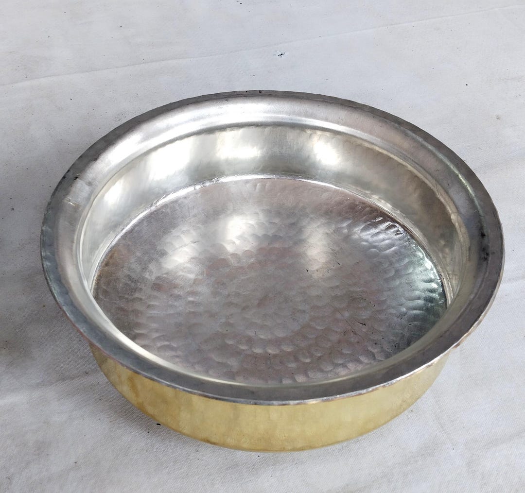 Pure Brass Lagaan, Indian Cooking Pot, Brass Biryani Handi, Traditional ...