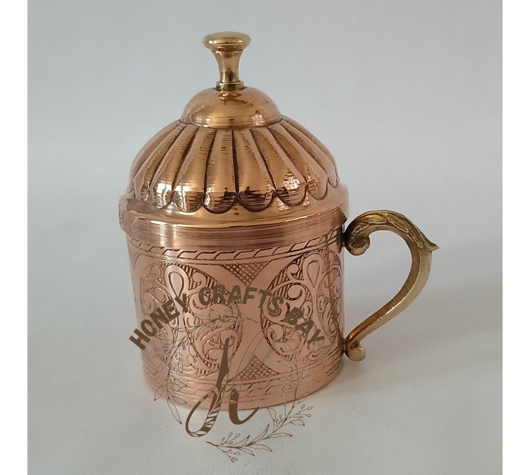 Handmade Copper Tea Cup, Engraved Royal Vintage Mugs - Etsy