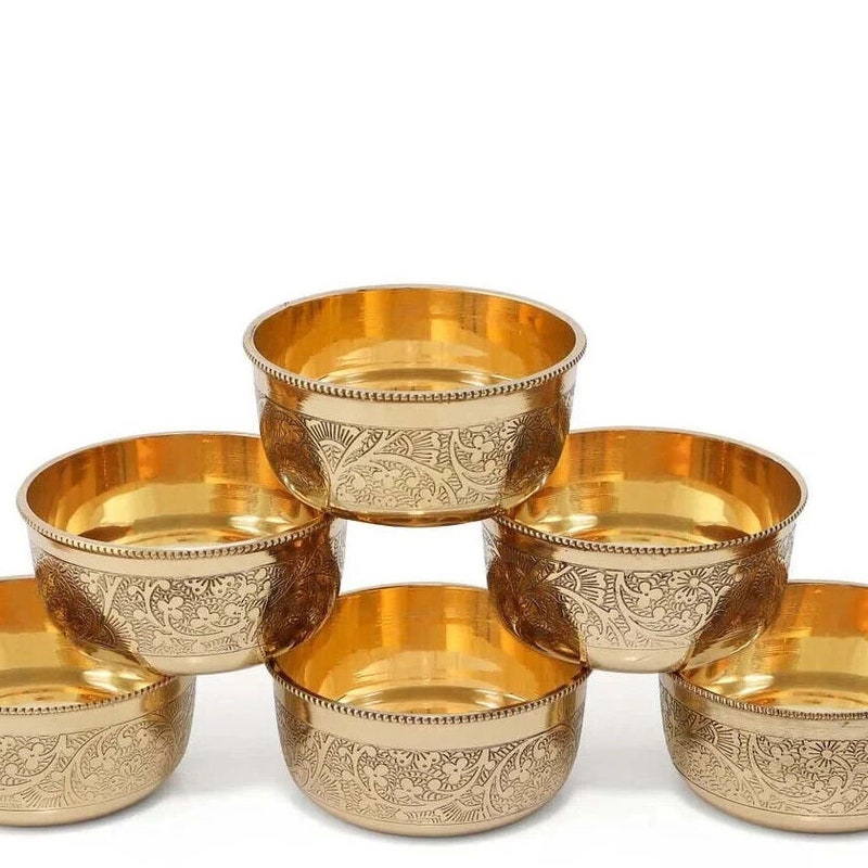Dekorierte messing schale - Etsy.de