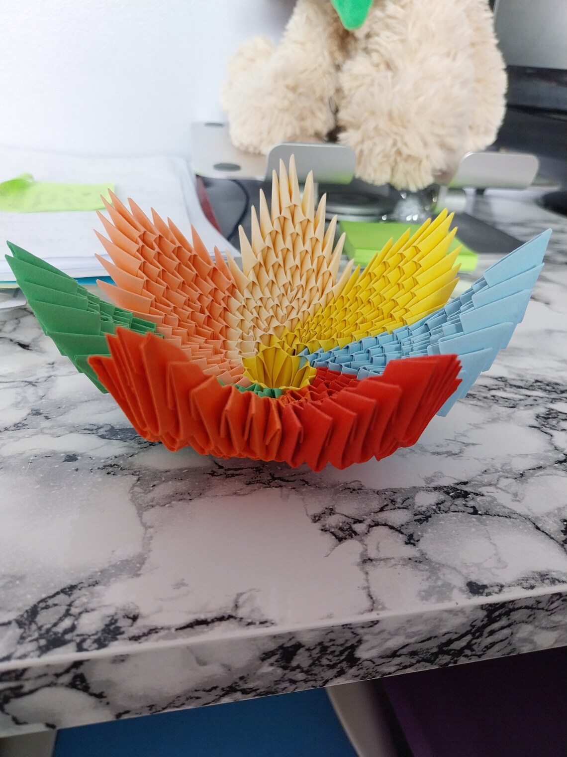 3d Paper Origami Handmade Bowl - Etsy