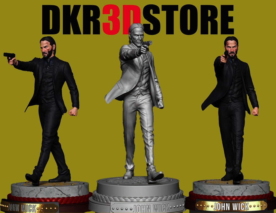 3d Stl John Wick Model - Etsy