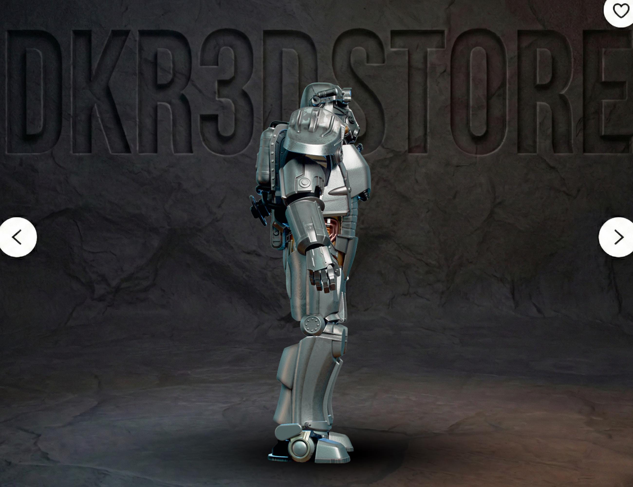 Post-apocalyptic Power Armor STL - Wasteland Warrior Miniature - Sci-fi ...