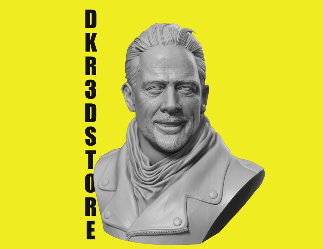 3d Stl Negan Bust Pcs Model - Etsy