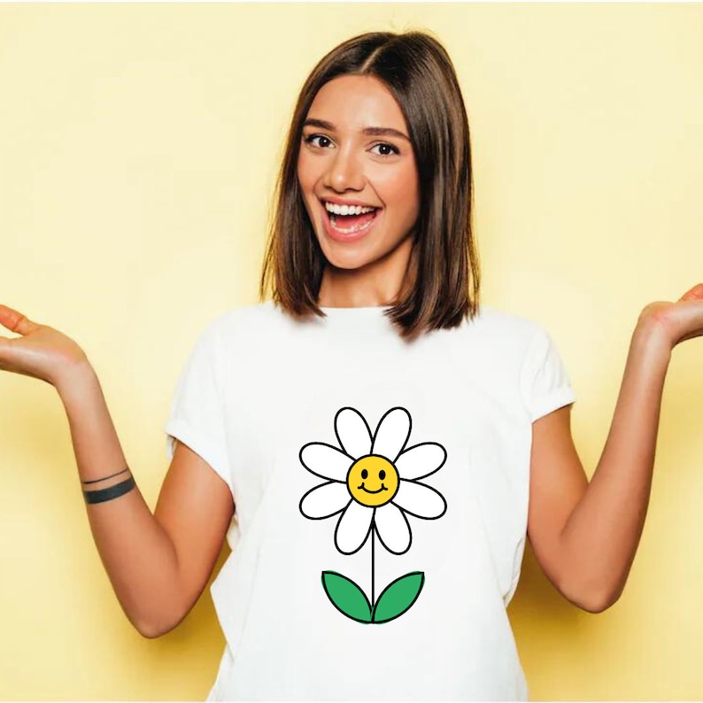 Daisy Svg | Flower Svg | Smiley SVG | Floral Svg | Daisy Png | Spring ...