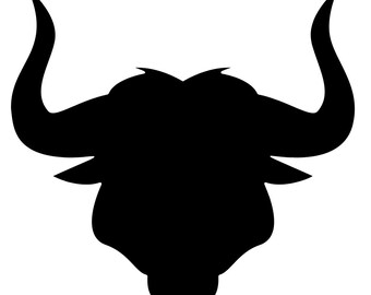 2 34 Longhorn Head Wooden Cutout Shape, Silhouette, Gift Tags Ornaments ...