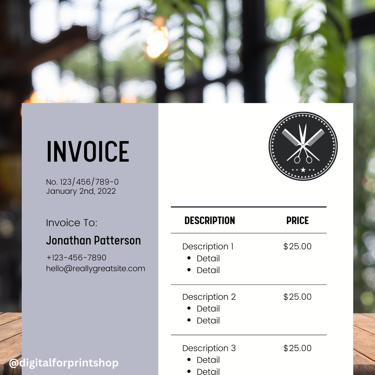 Invoice Template Canva. Business Invoice. Invoice Canva. Editable ...