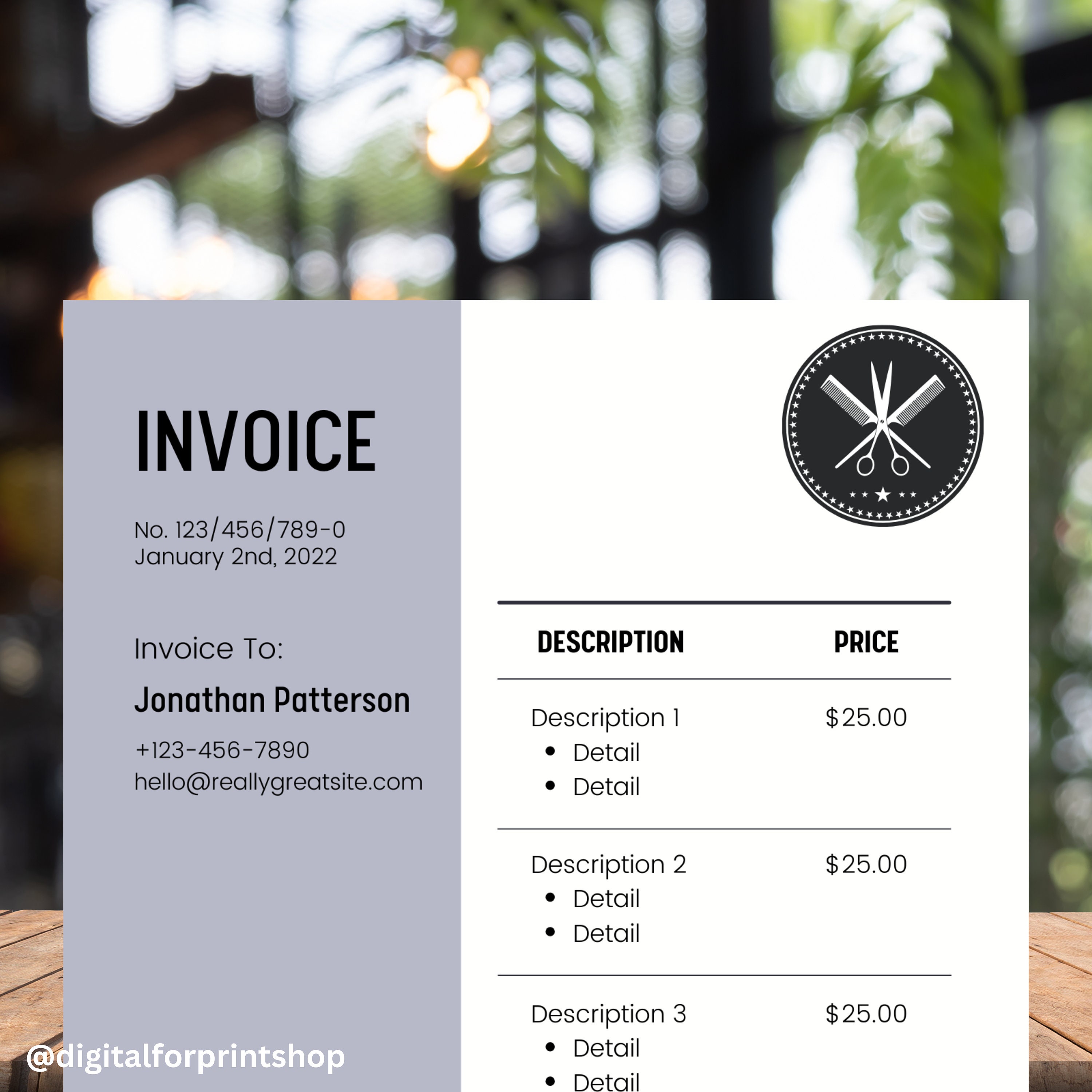 Invoice Template Canva. Business Invoice. Invoice Canva. Editable ...