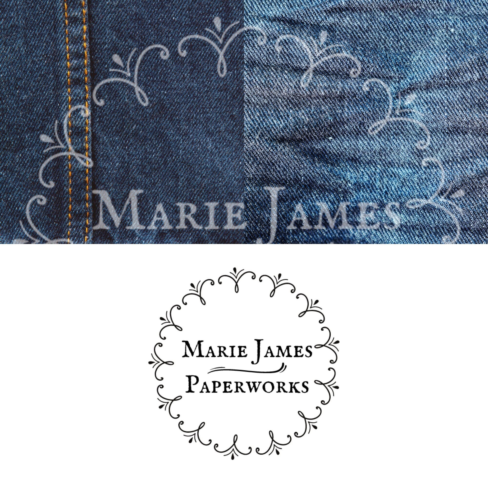 Distressed Blue Denim Scrapbook Paper | 10 Denim Fabric Texture ...