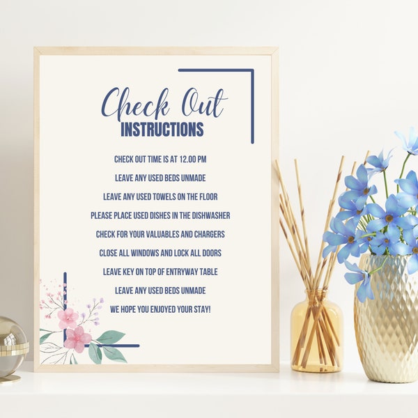 Check Out Instructions Template - Etsy