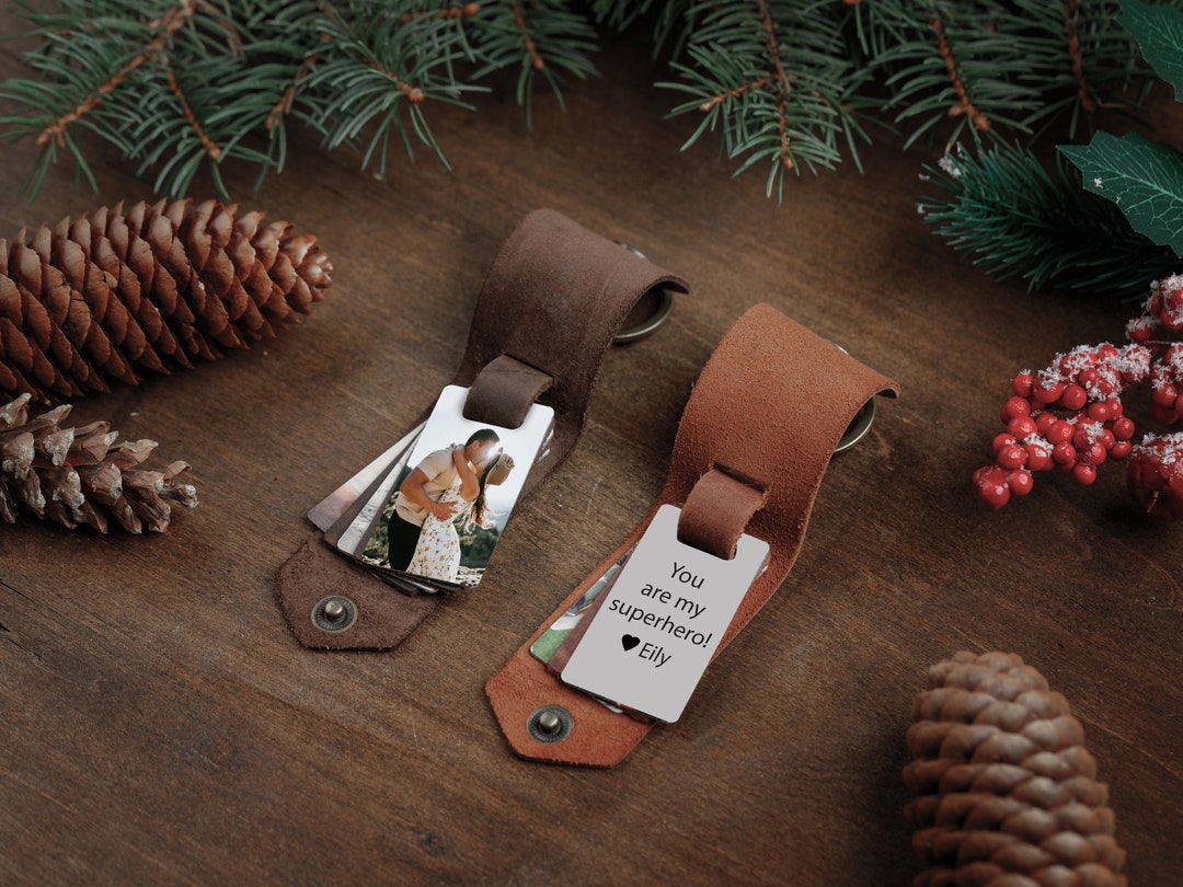 Gifts for Dad Keychains & Lanyards Mini Photo Album, Sentimental ...