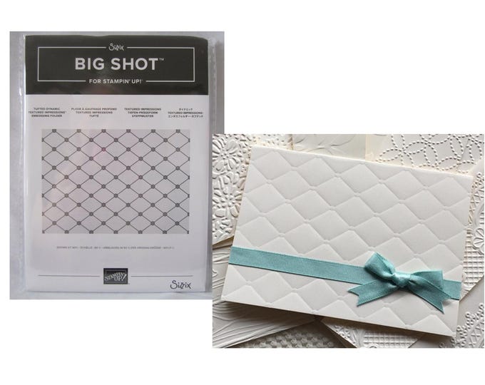 Stampin' Up Textured Impressions 3D Embossing Folder TUFTED Dynamic Pre ...