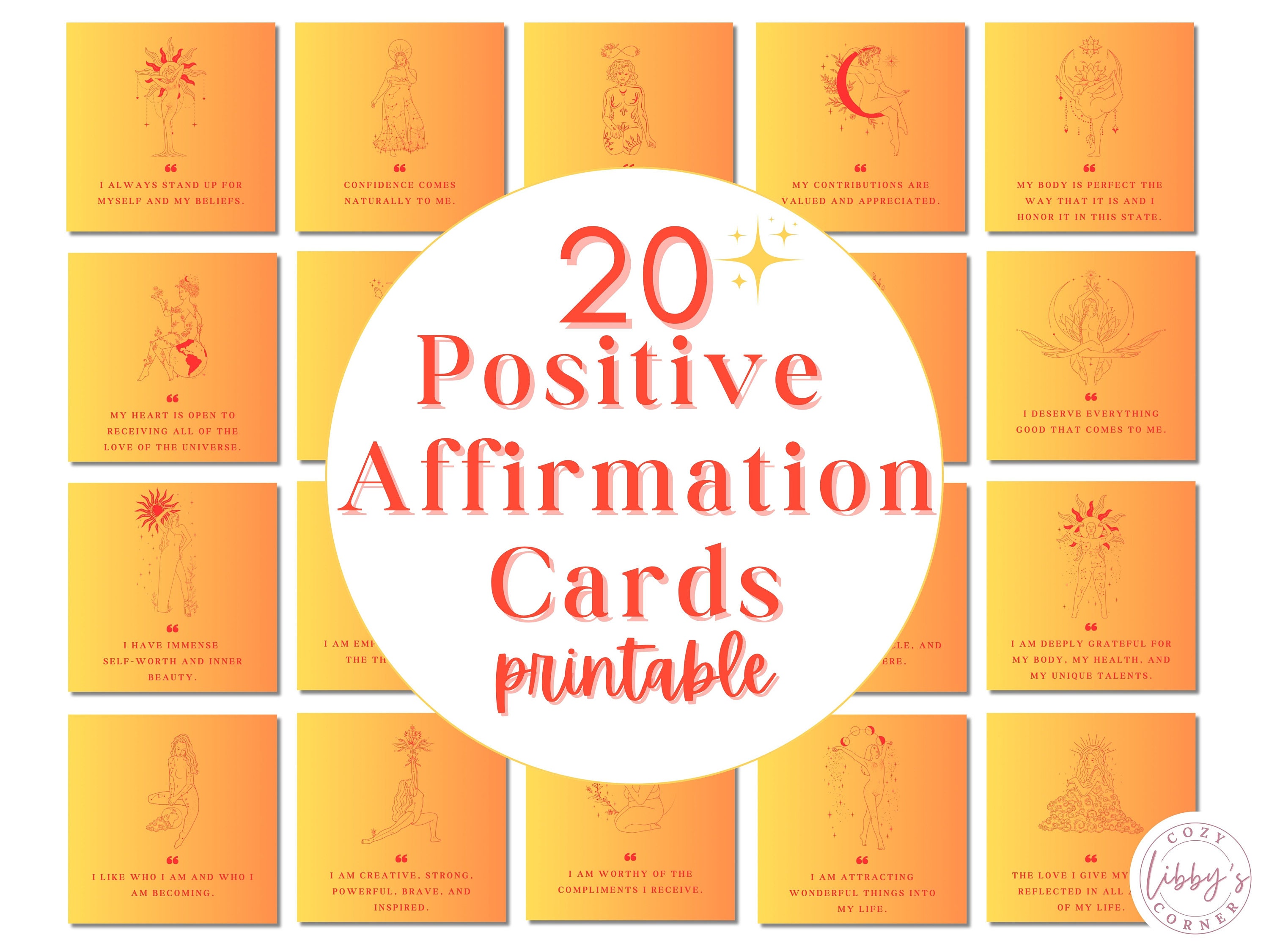 Digital Vision Board, Positive Affirmation Cards, Manifesting Kit, Self ...