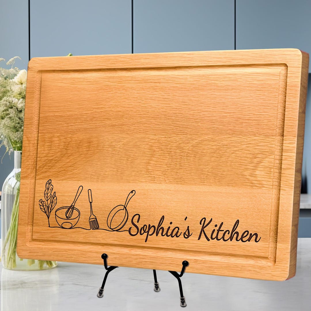 Personalized Moms Kitchen, Custom Cutting Board for Mom, Cheese Board ...