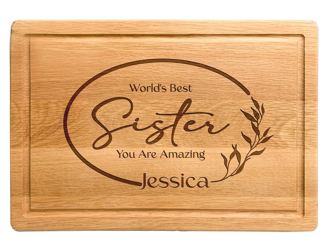 Personalized Laser Engraved Christmas Gift for Sisters, Home Decor ...