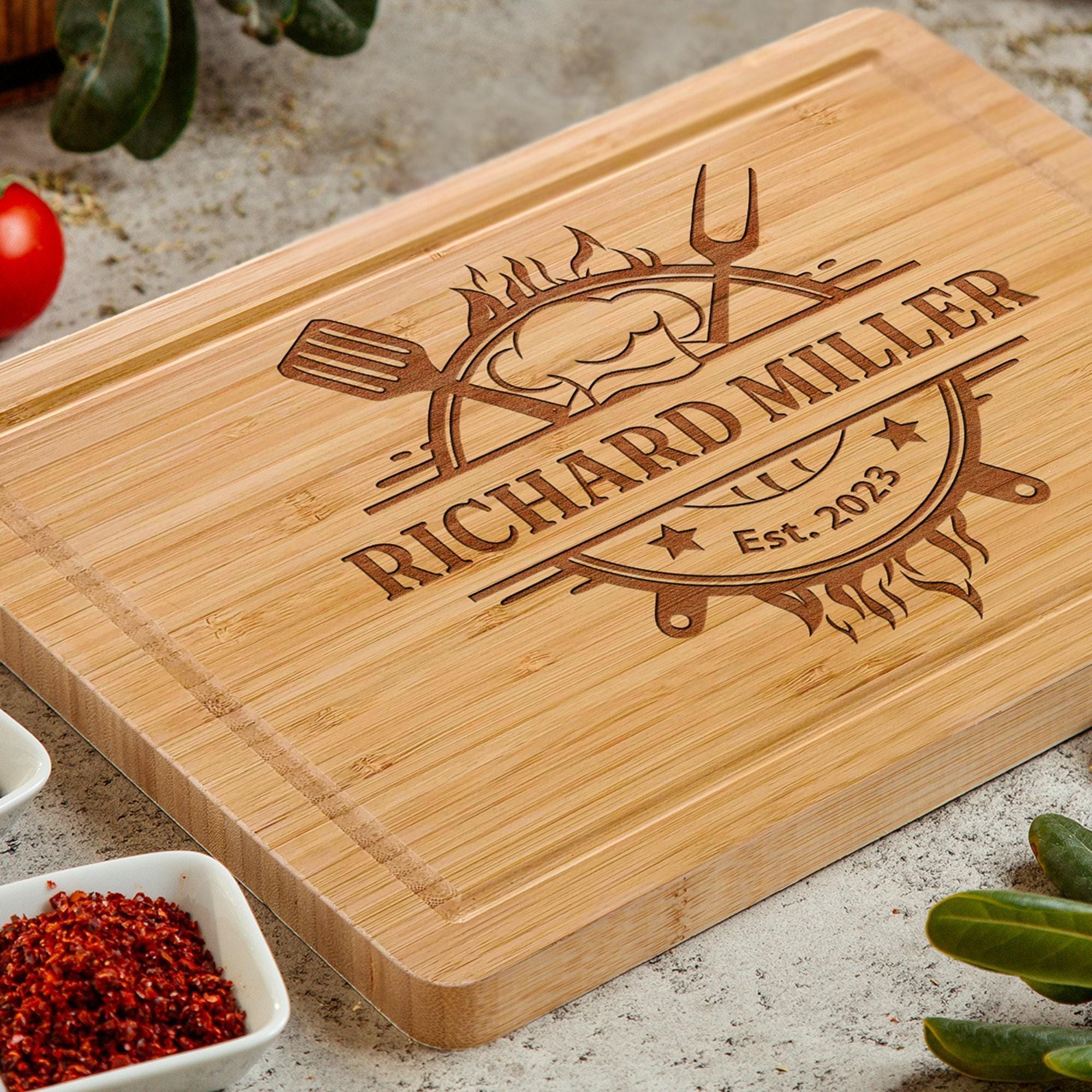 Personalized CHEF Cutting Board Chefs Board Custom Engraved ...