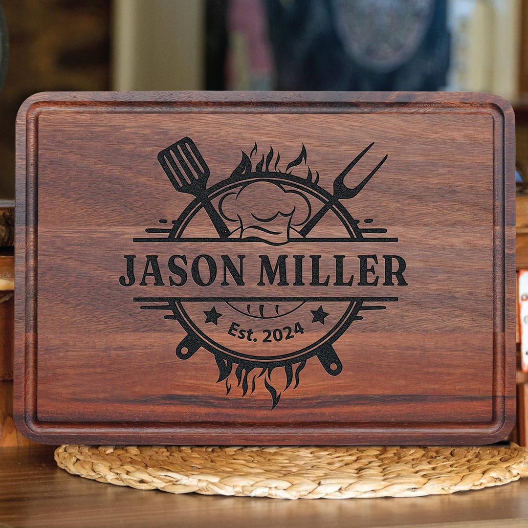 Personalized CHEF Cutting Board Chefs Board Custom Engraved ...