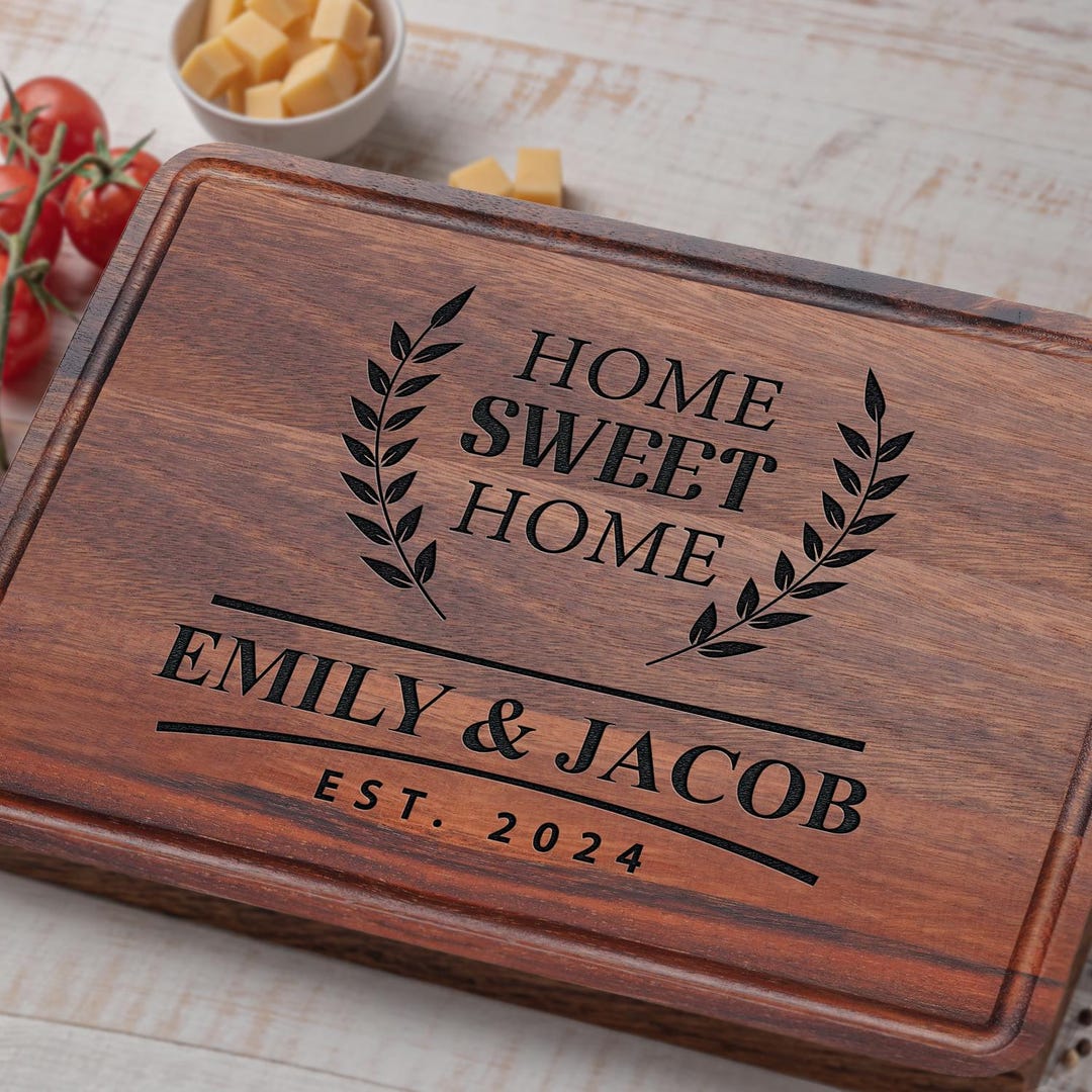 Engraved Home Sweet Home Cutting Board, Realtor Closing Gift ...