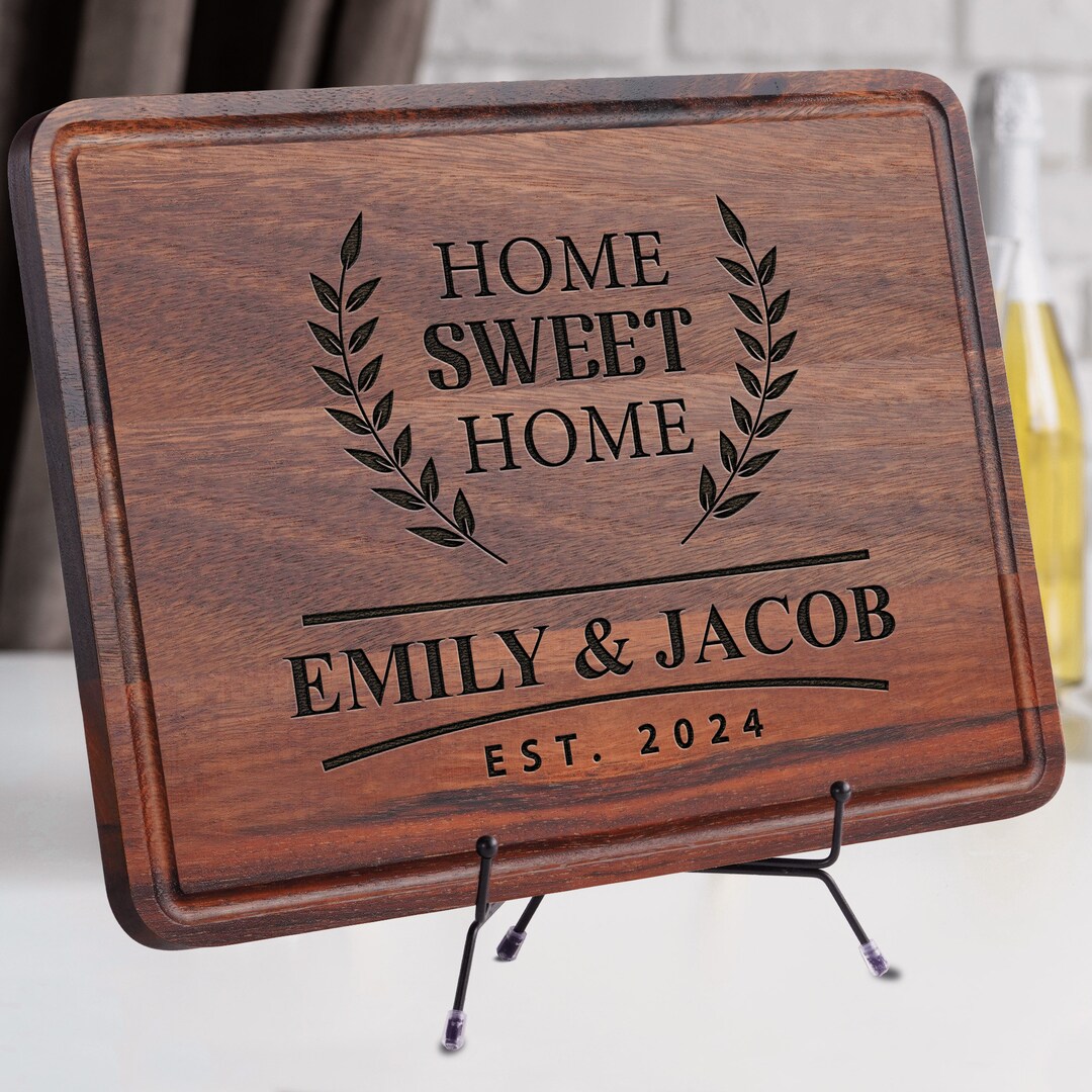 Engraved Home Sweet Home Cutting Board, Realtor Closing Gift ...