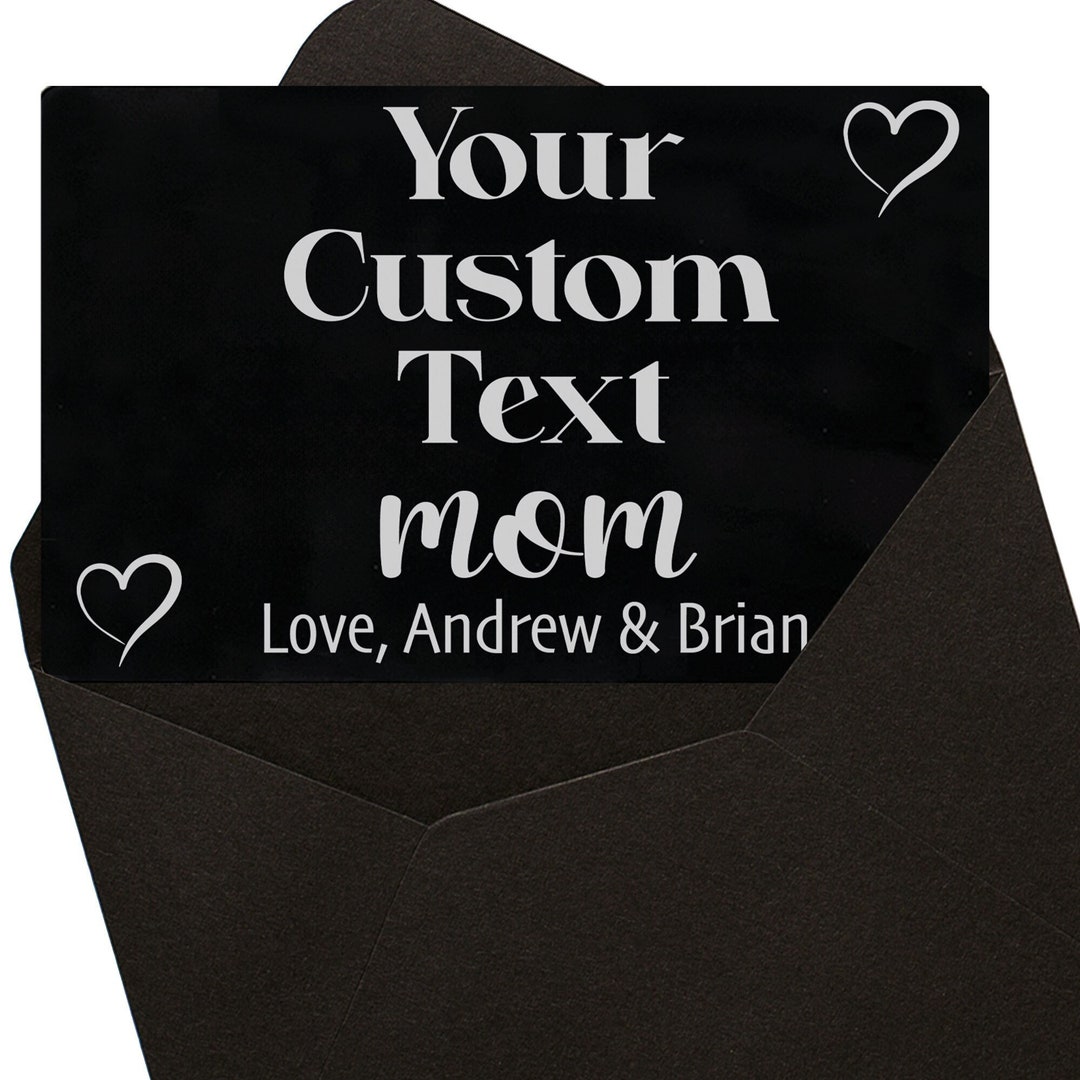 Personalized Wallet Card, Custom Wallet Card, Wallet Card Insert ...