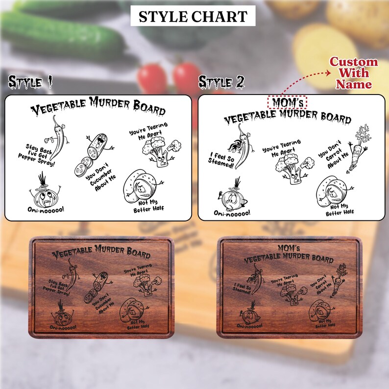 Funny Vegan Engraved Wood Chopping Board Gift, Kitchen Best Friend Gift ...