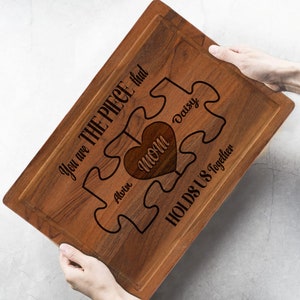 Custom Engraved Mom Puzzle Sign Cutting Board, Gift for Mom ...