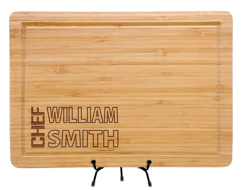 Personalized Wooden Chef Cutting Board Custom Serving Board - Etsy