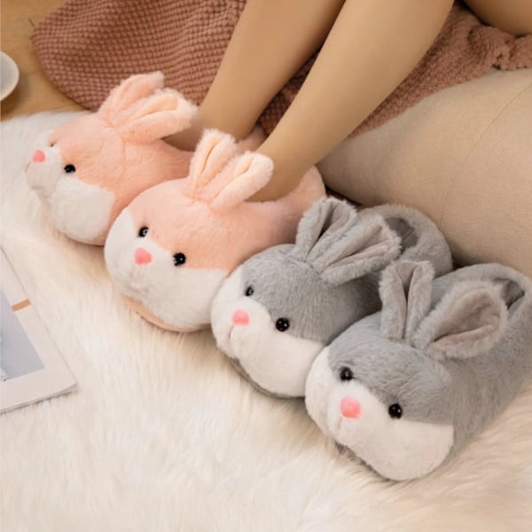 Rabbit Slippers - Etsy